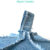 Easy to Sew Denim Pumpkin Free Pattern - Agnes Creates