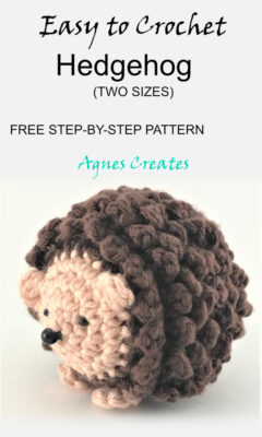 Easy Hedgehog Crochet Pattern - Agnes Creates