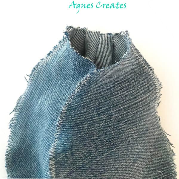 Easy to Sew Denim Pumpkin Free Pattern - Agnes Creates