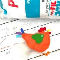 Chicken Ornament Felt Sewing Pattern - Agnes Creates